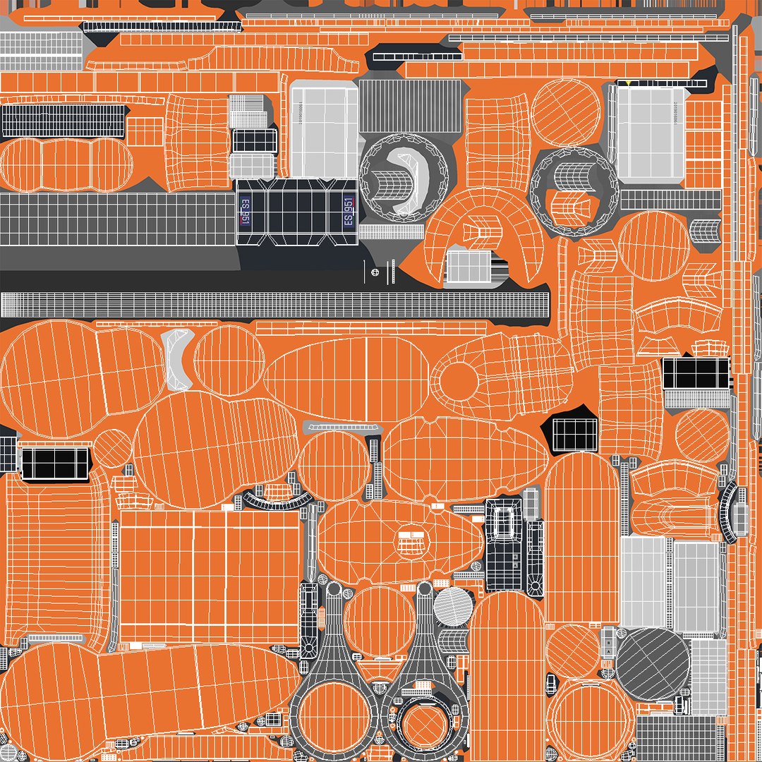 3D ABB 7600 Industrial Robot With Drilling Tool Orange Model ...