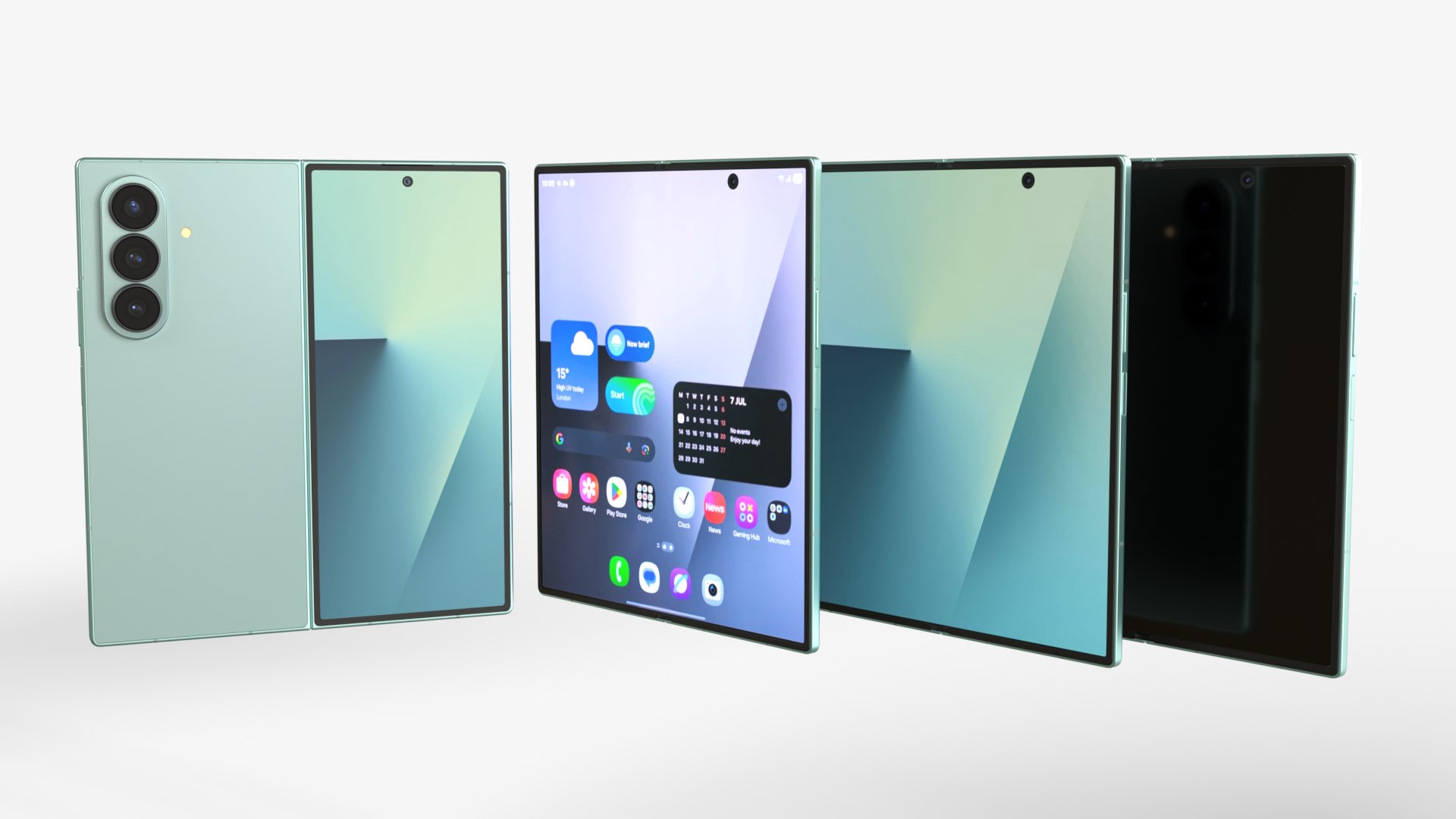 3D Model Samsung Galaxy Z Fold 7 Mint - TurboSquid 2432449
