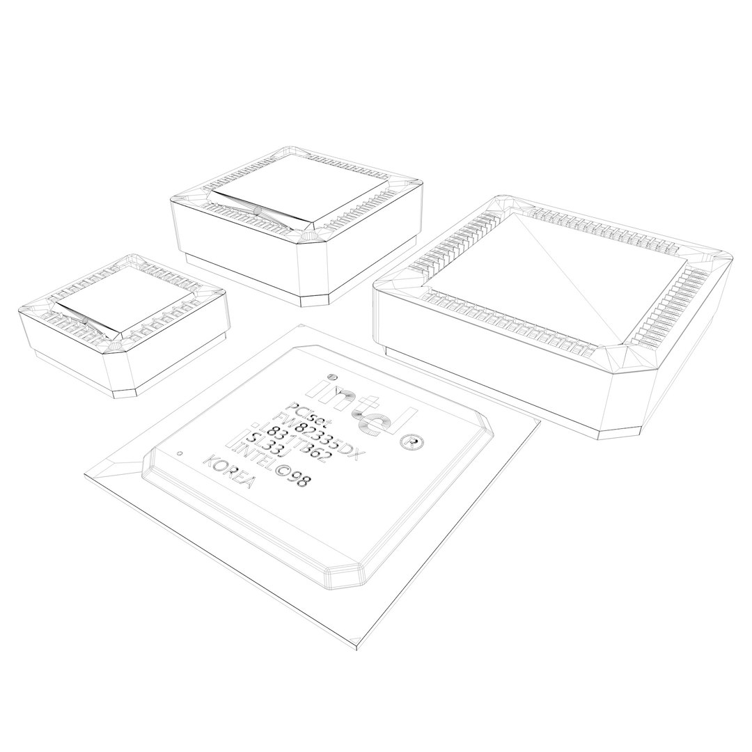 Chip Circuit Ic 3D Model - TurboSquid 1709971