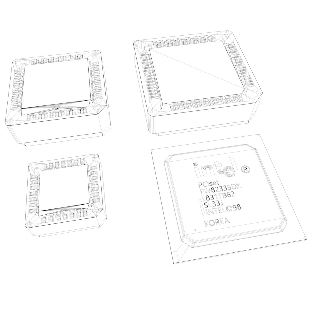 Chip Circuit Ic 3D Model - TurboSquid 1709971