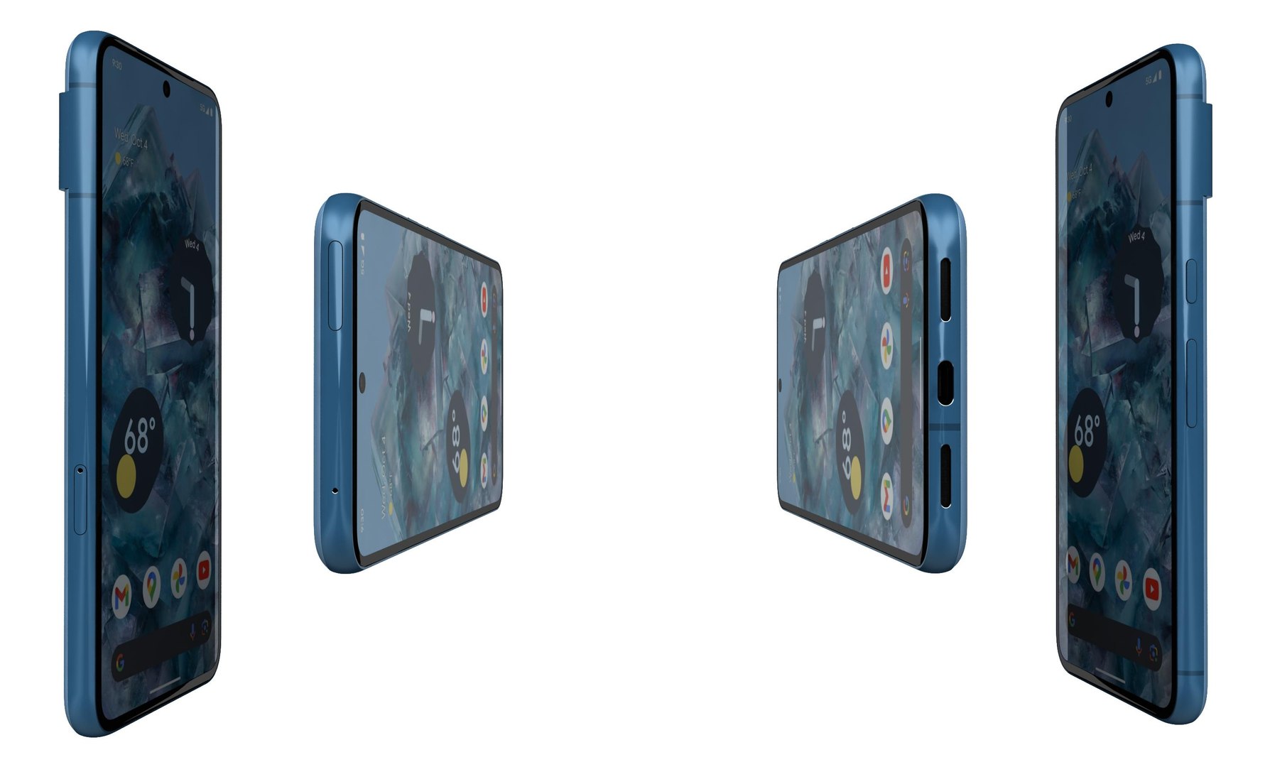 3D Google Pixel 8 Pro Sky Blue Model - TurboSquid 2132010