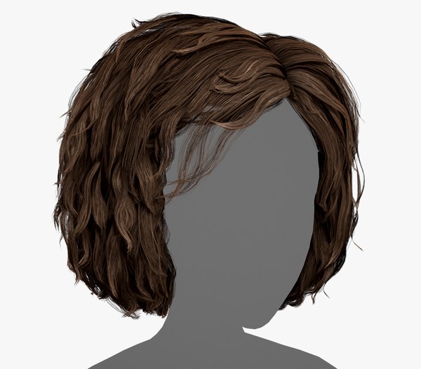 Male Hair Cards Style 7 - Curly Hair 3D model - TurboSquid 1983486