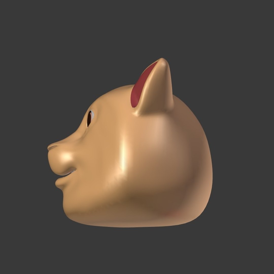 Cat Emoji Icon 3D Model - TurboSquid 1394747