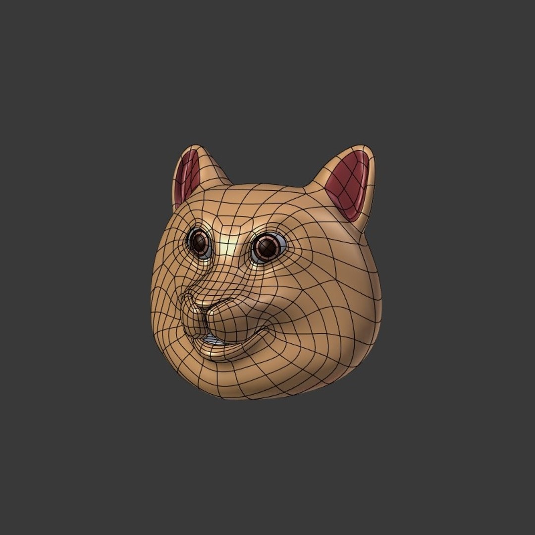 Cat Emoji Icon 3D Model - TurboSquid 1394747