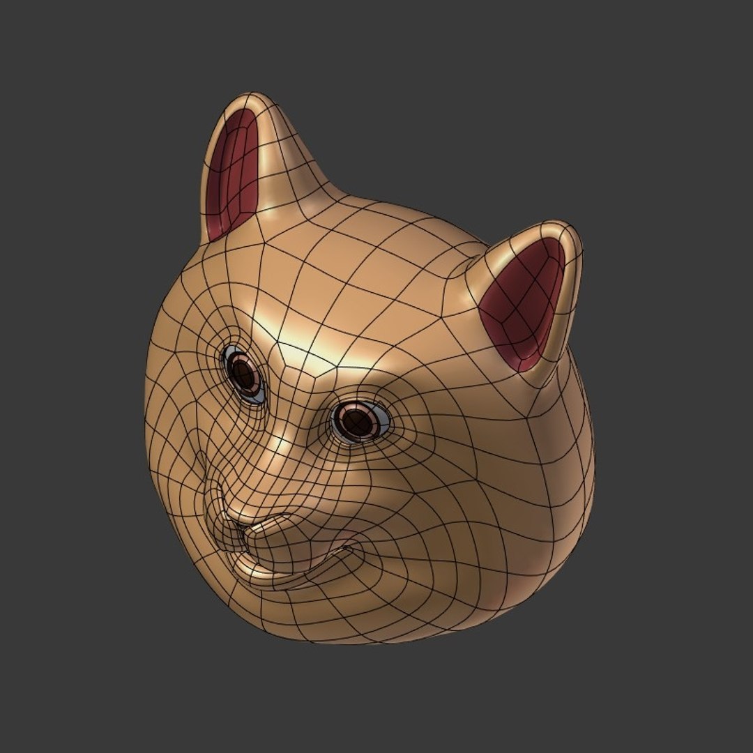 Cat Emoji Icon 3D Model - TurboSquid 1394747