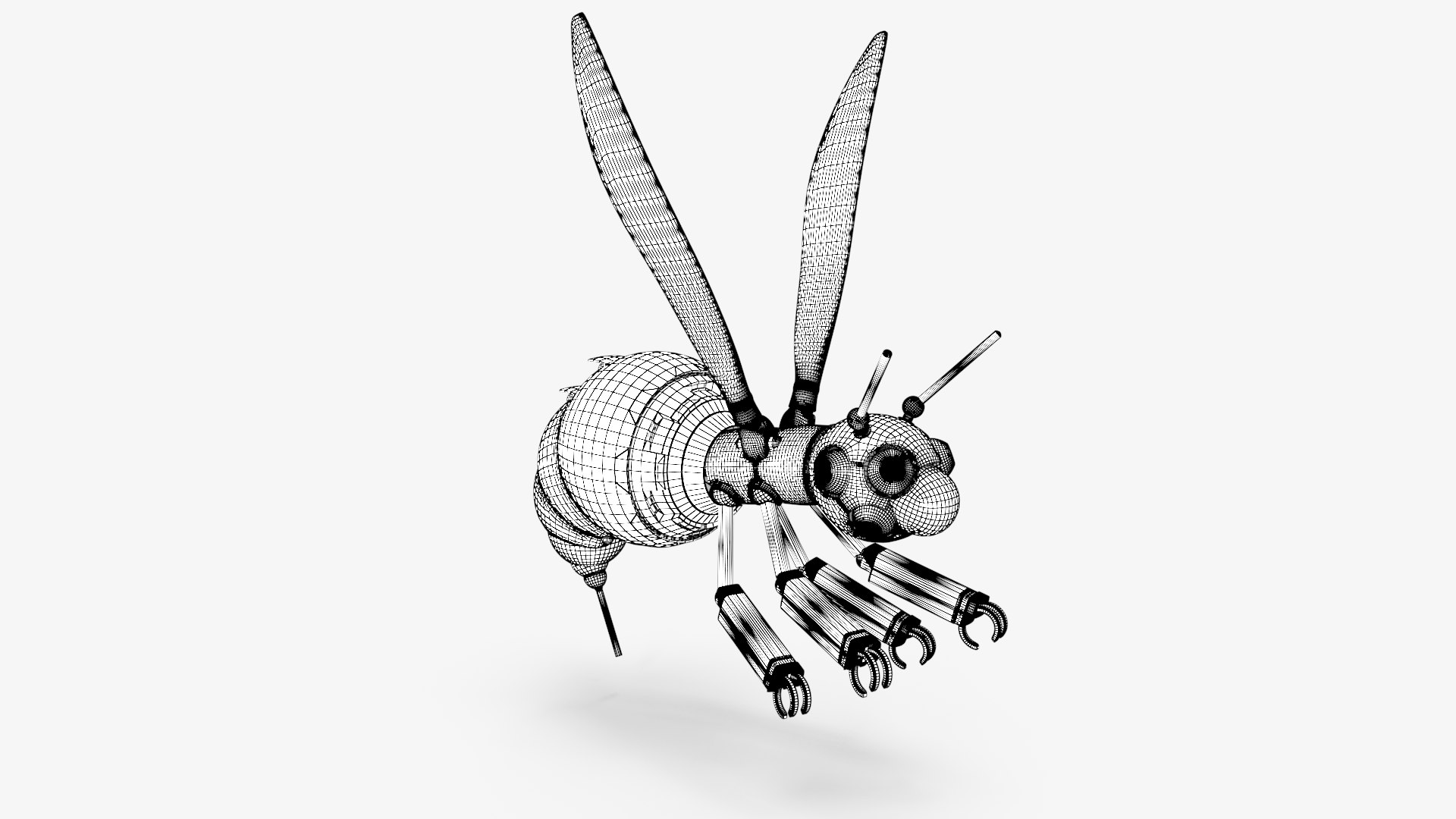 3D Robot Wasp Model - TurboSquid 1891553