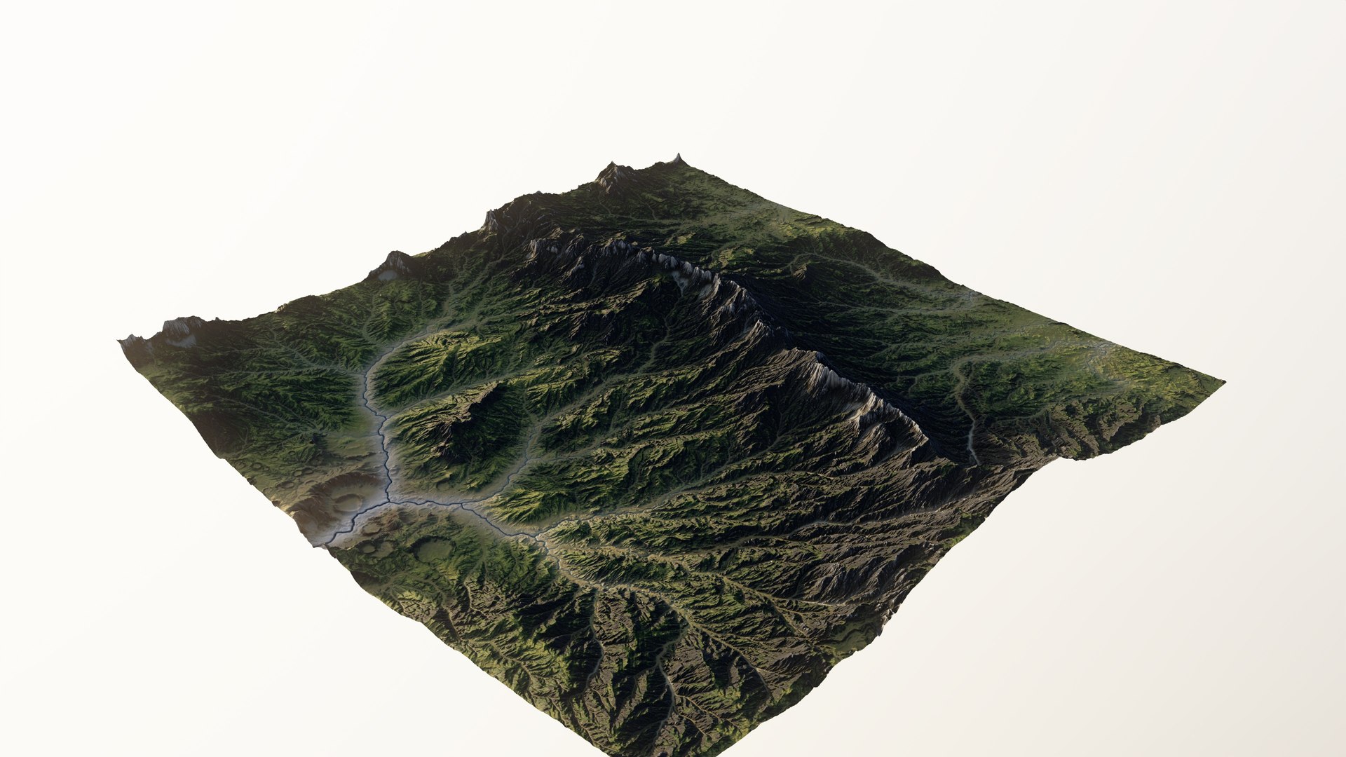 3D Mountain range 2 - TurboSquid 2152348