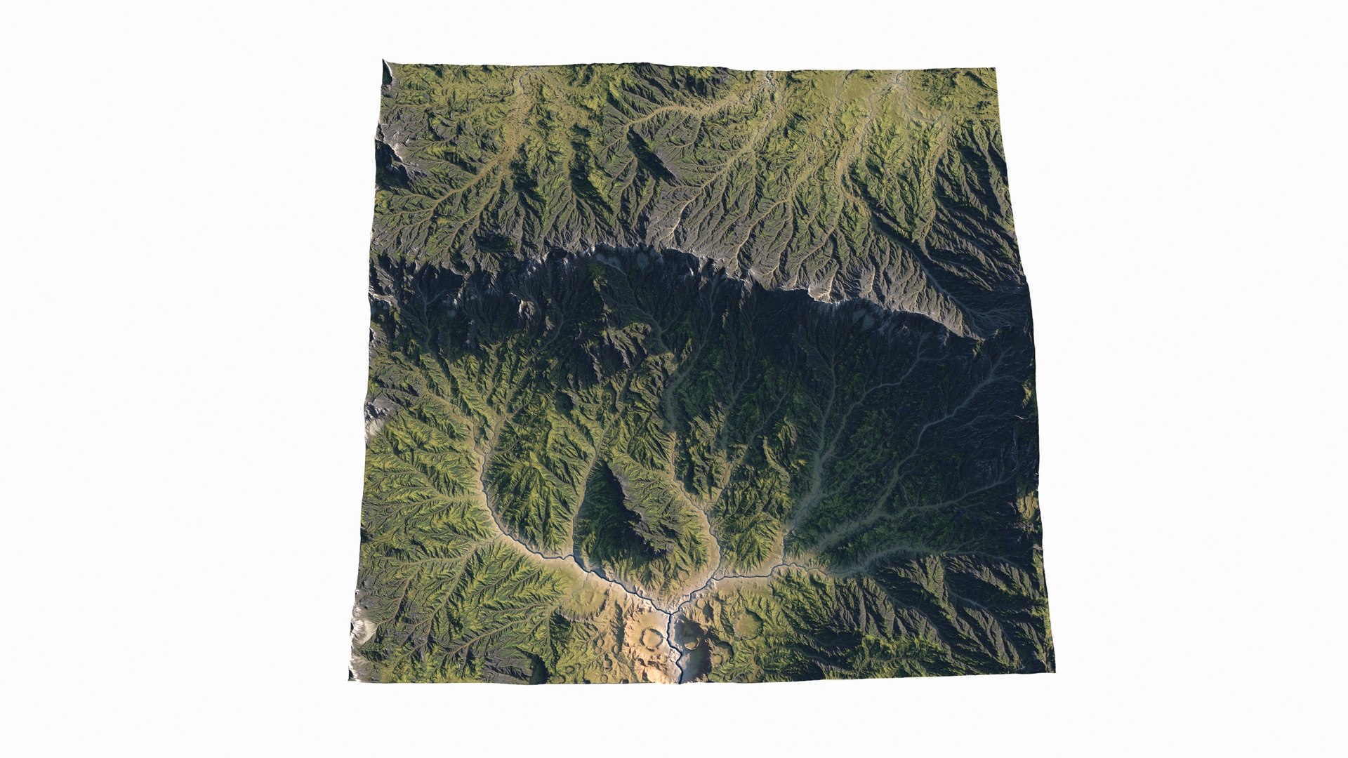 3D Mountain range 2 - TurboSquid 2152348