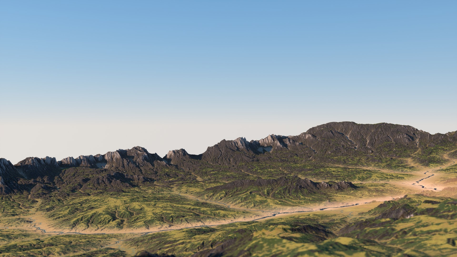 3D Mountain range 2 - TurboSquid 2152348