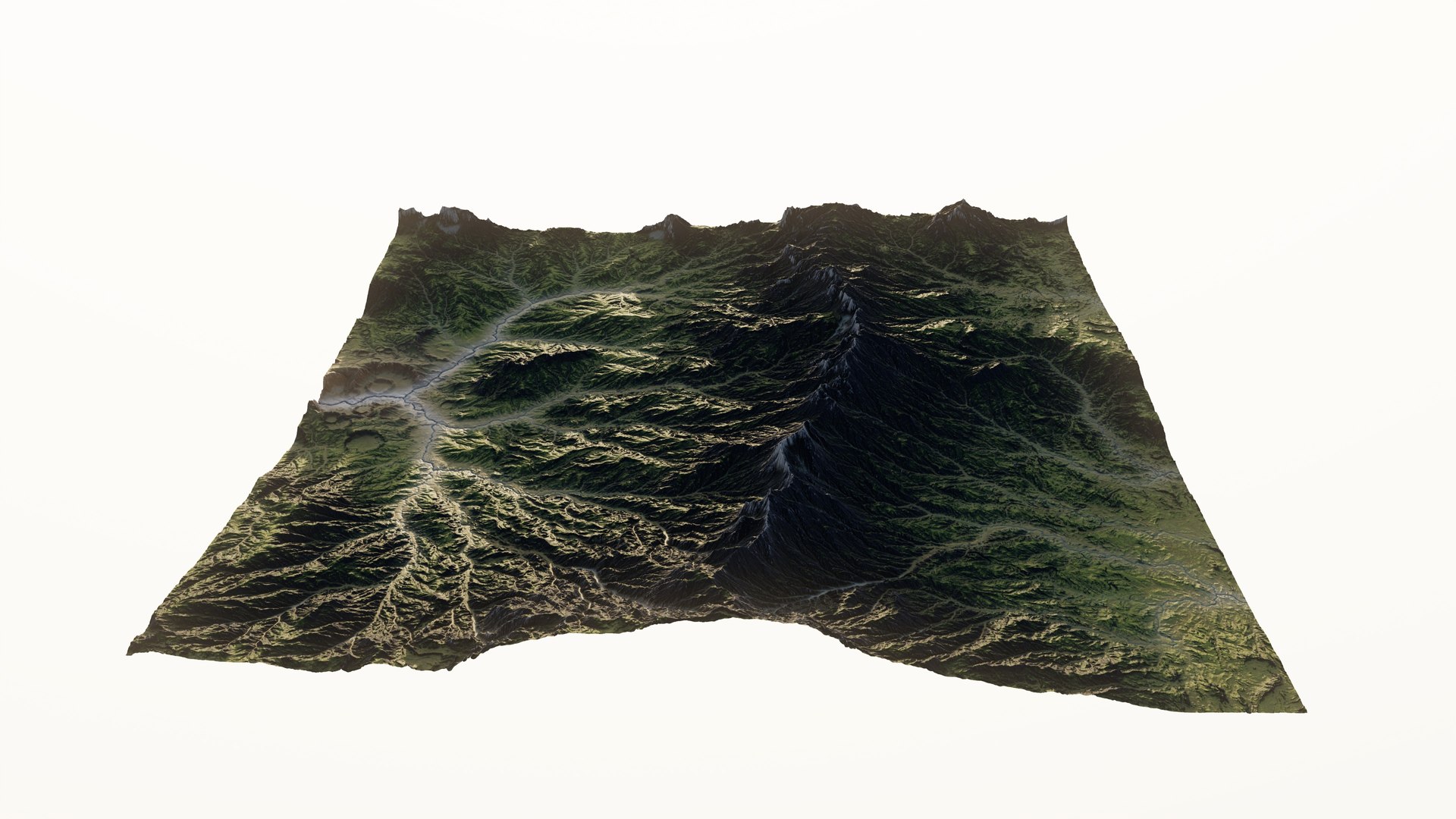 3D Mountain range 2 - TurboSquid 2152348