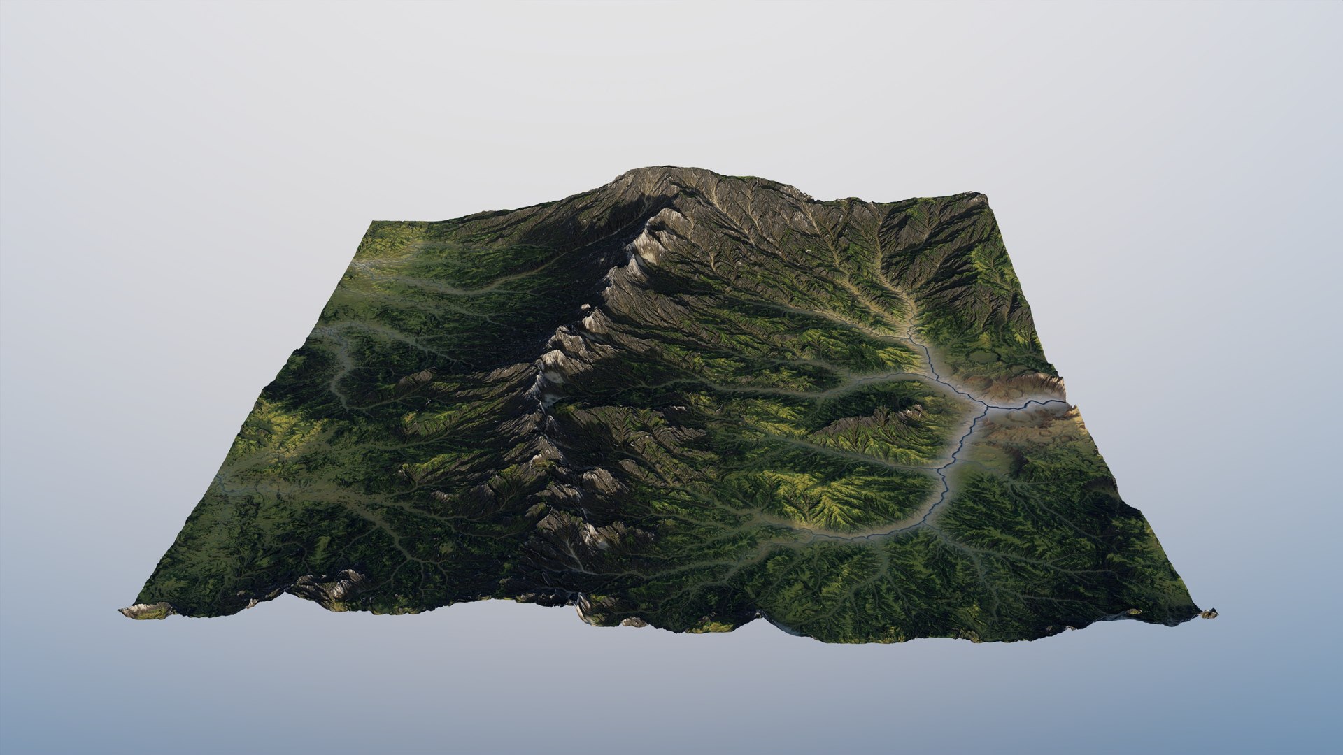 3D Mountain range 2 - TurboSquid 2152348