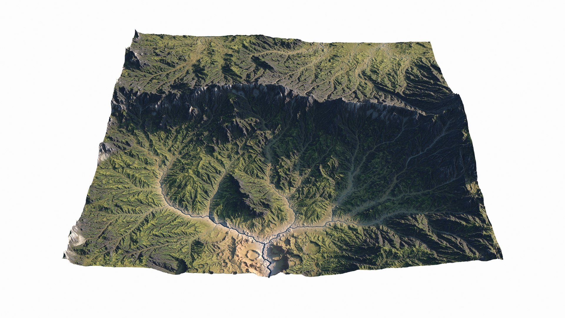 3D Mountain range 2 - TurboSquid 2152348