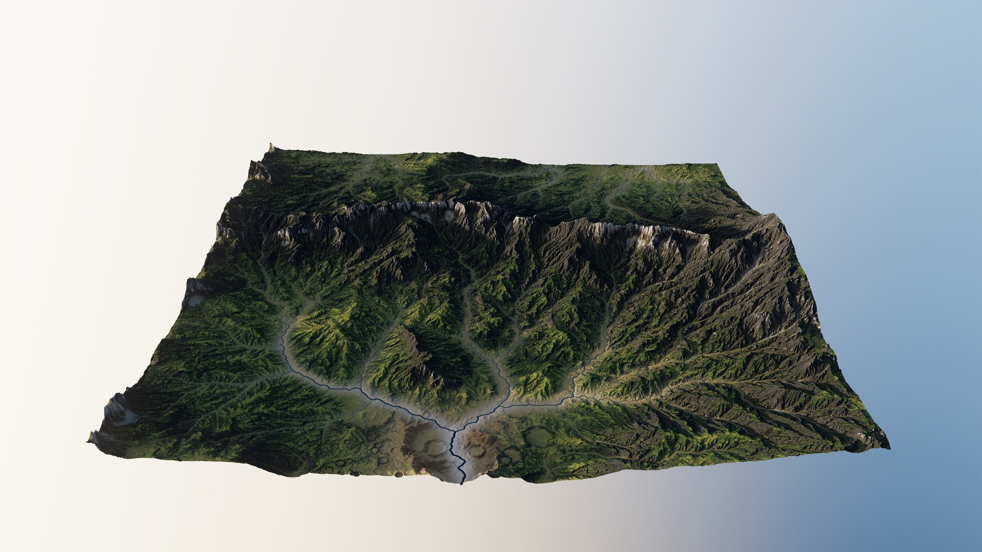 3D Mountain range 2 - TurboSquid 2152348