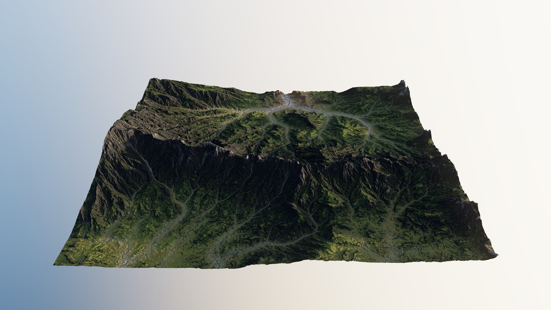 3D Mountain range 2 - TurboSquid 2152348