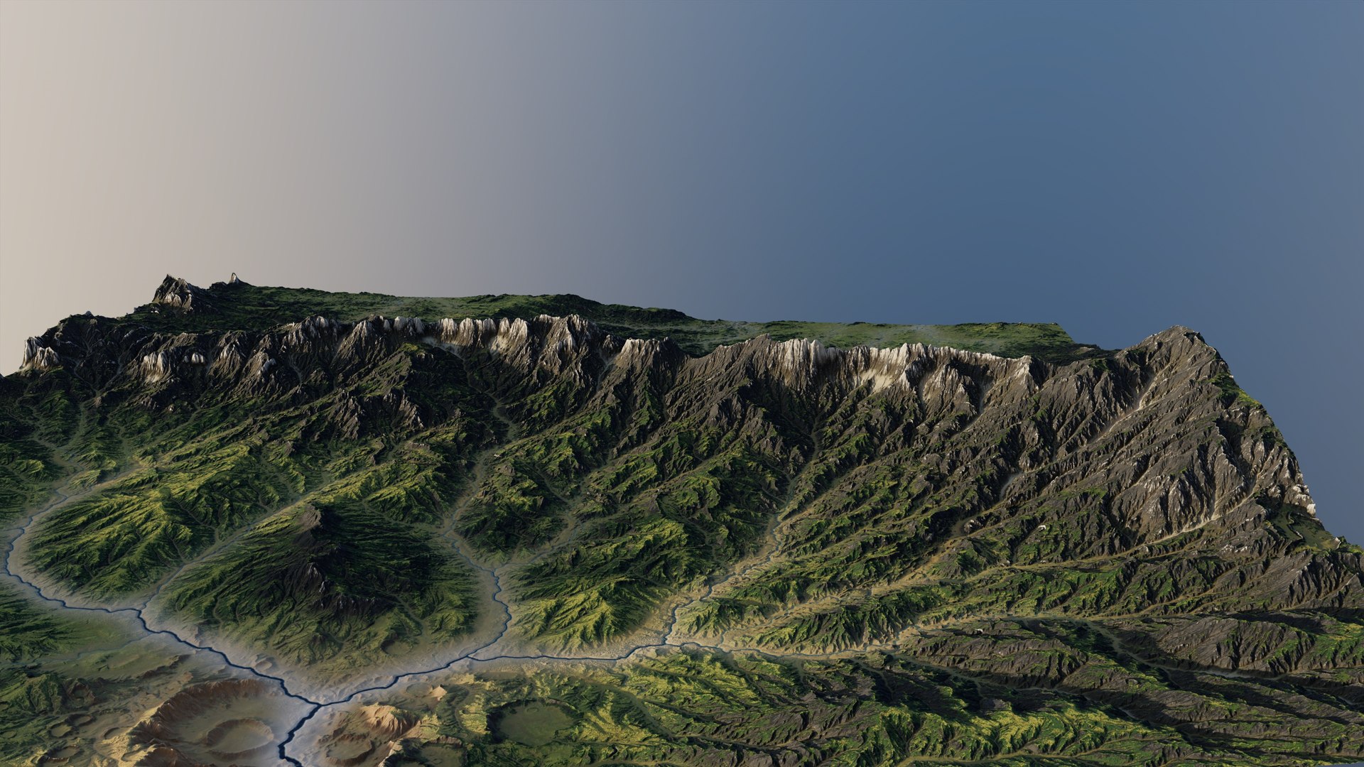 3D Mountain range 2 - TurboSquid 2152348