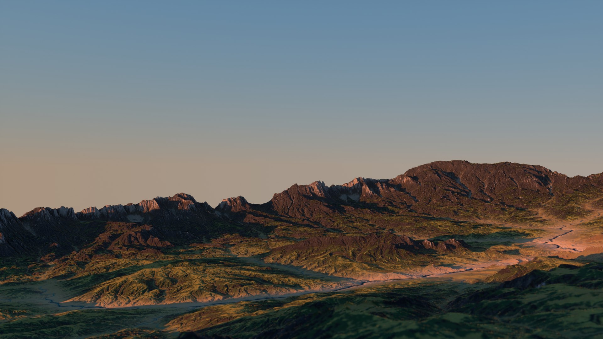 3D Mountain range 2 - TurboSquid 2152348
