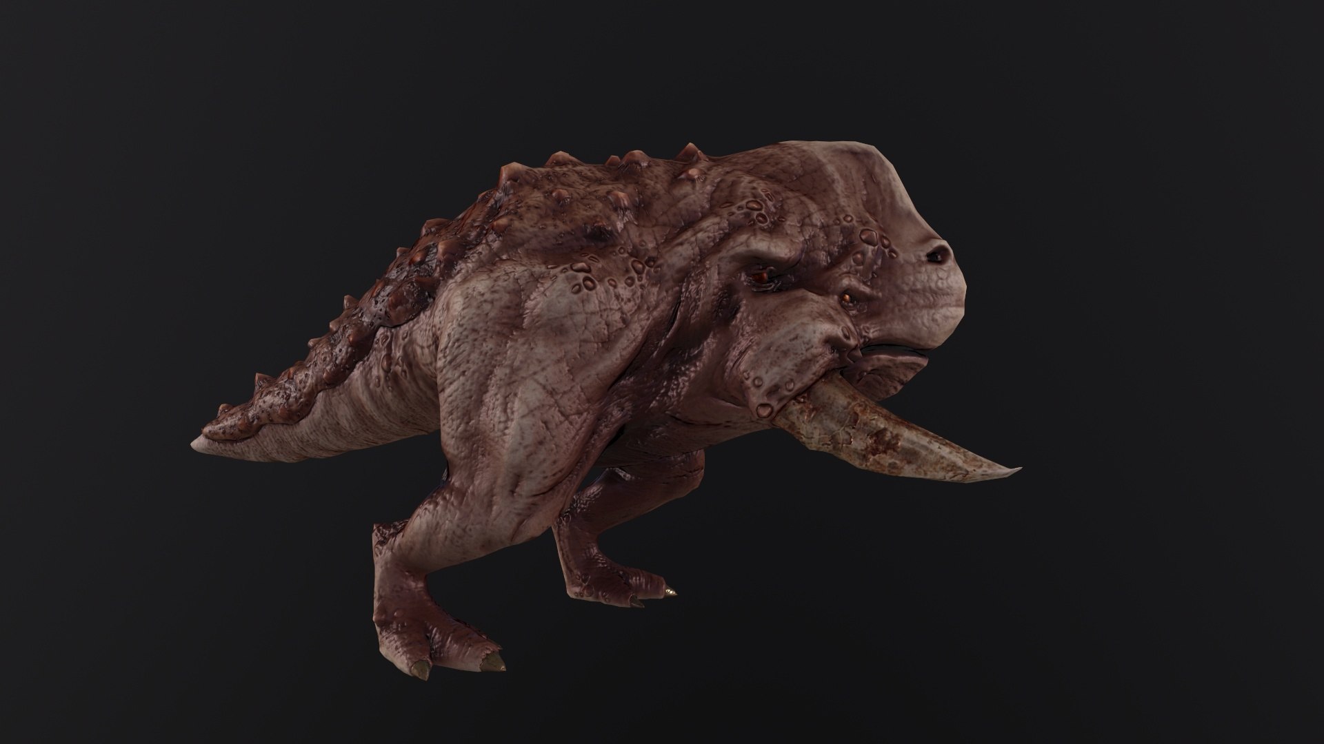 Hell Dog Low-poly Monster 3D - TurboSquid 1789922