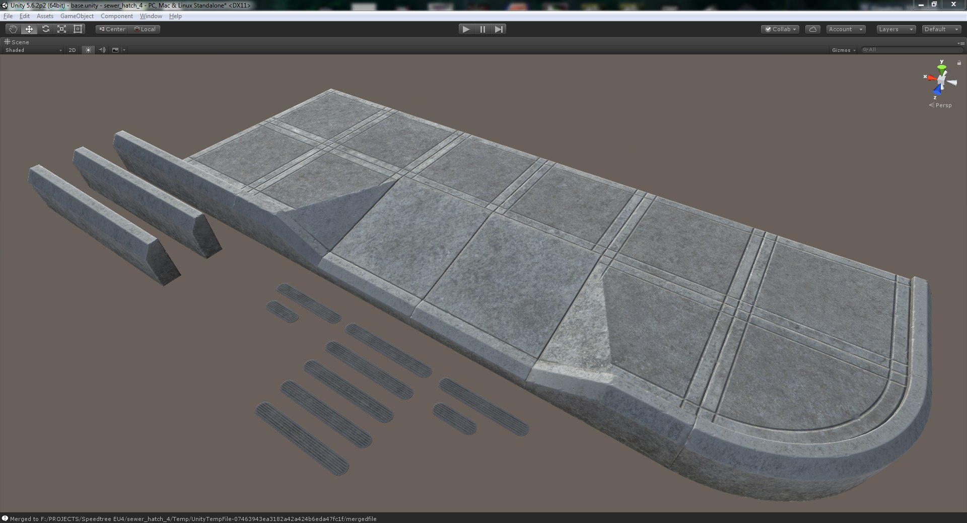 Sidewalk modular set 3 3D model - TurboSquid 1318256