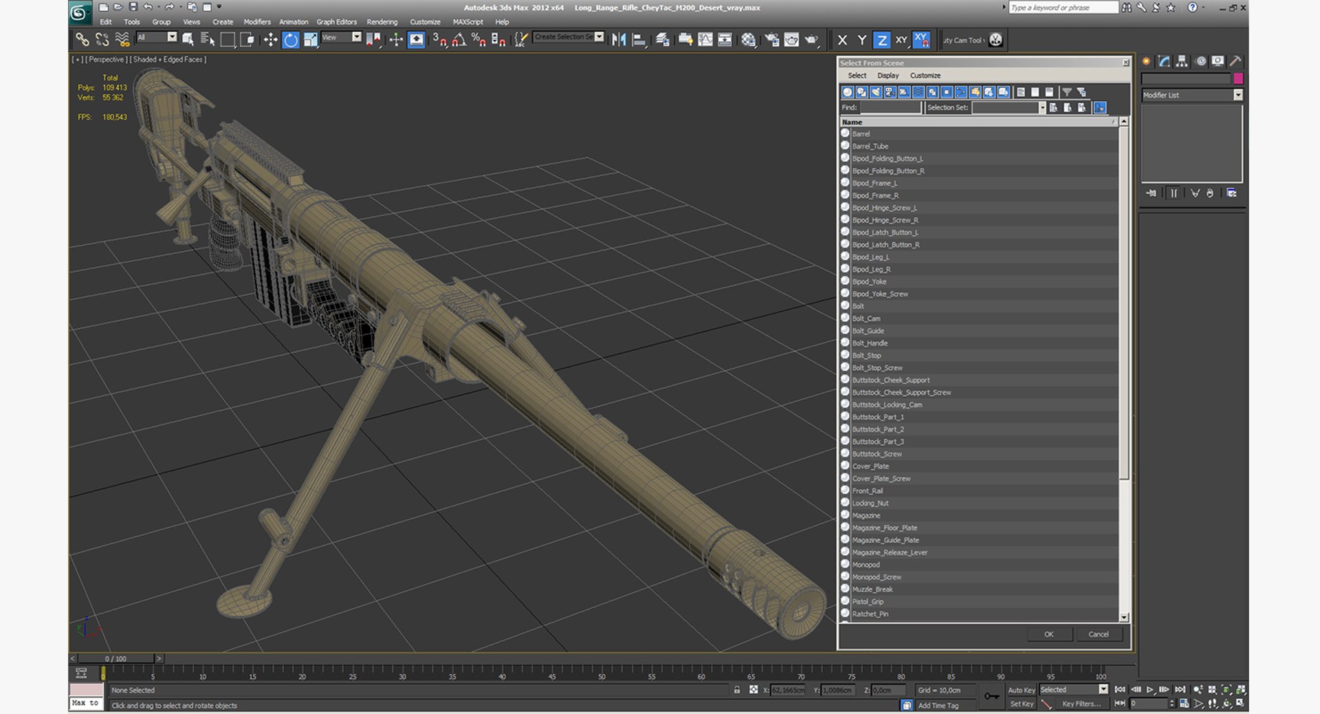 3D long range rifle cheytac m200 | 1146114 | TurboSquid