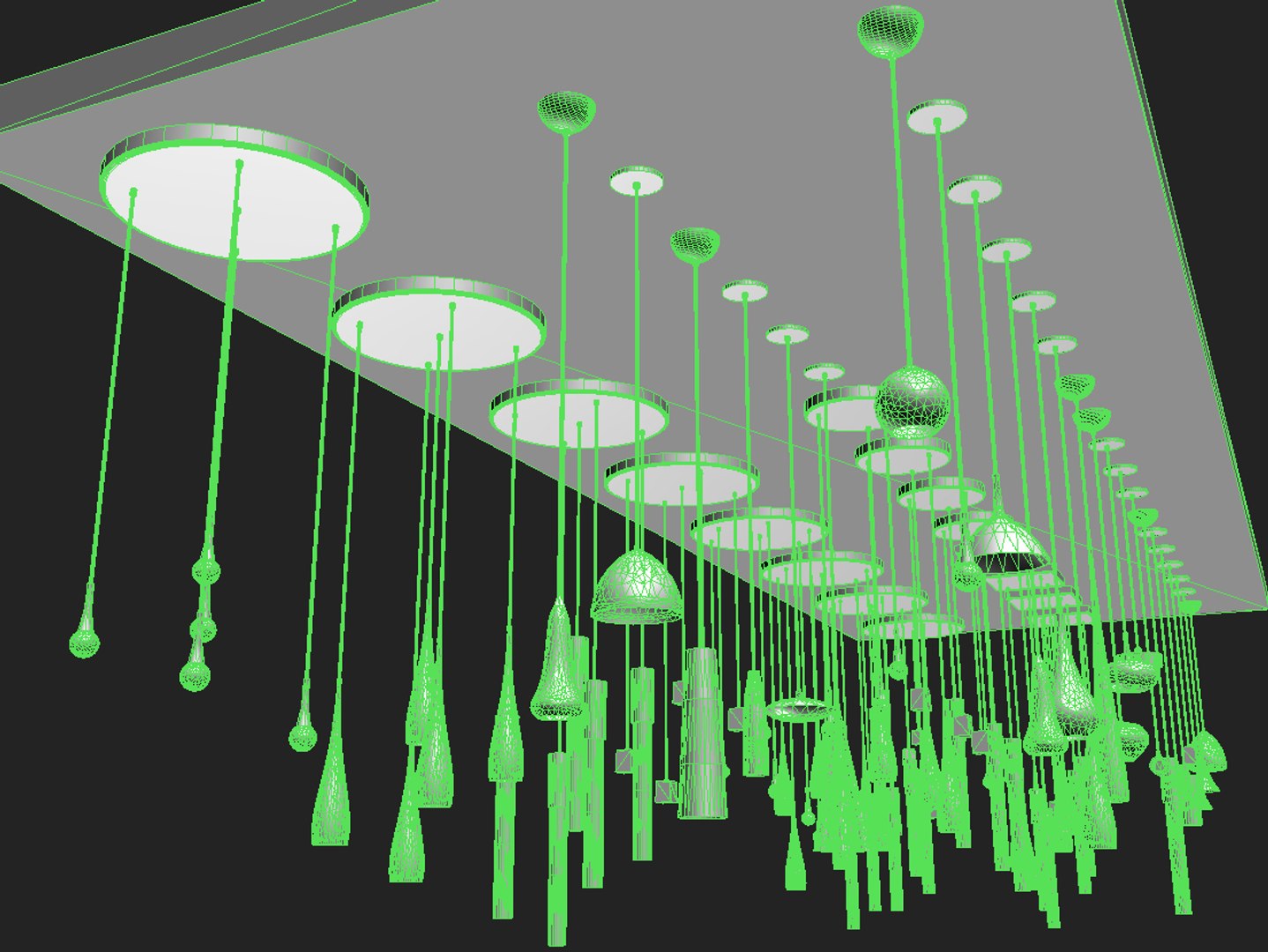 40 lights 3d max