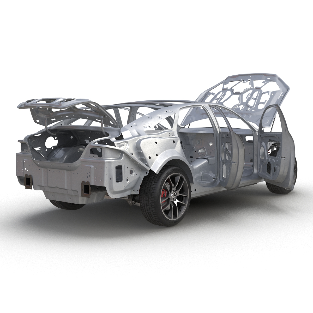 modelo 3d Bastidor del coche con chasis 3 - TurboSquid 959331