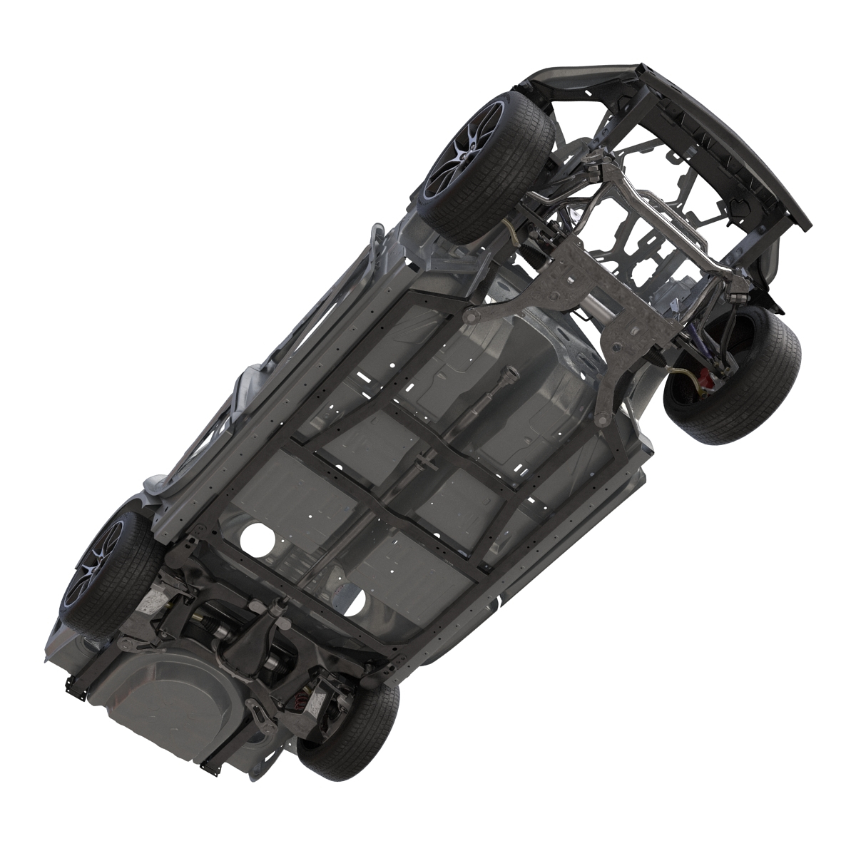 3ds car frame chassis 3