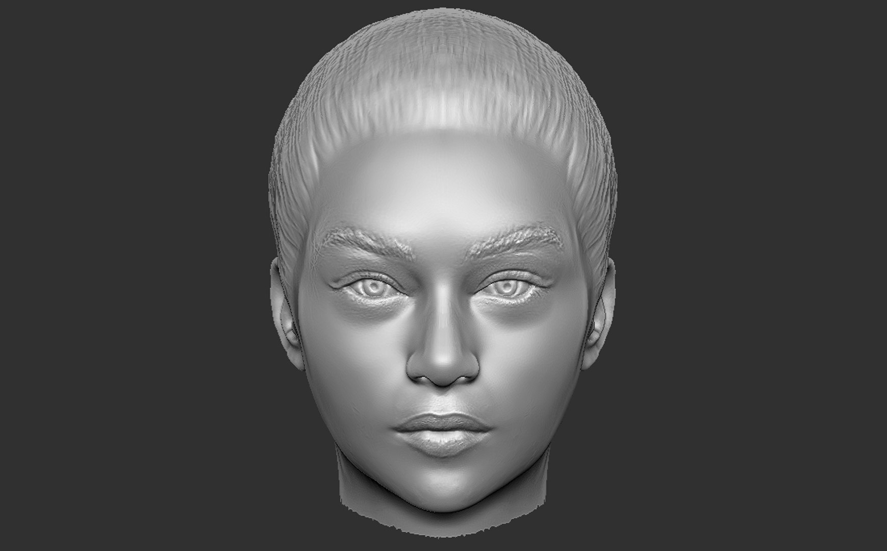 Woman head 3D model - TurboSquid 1656752
