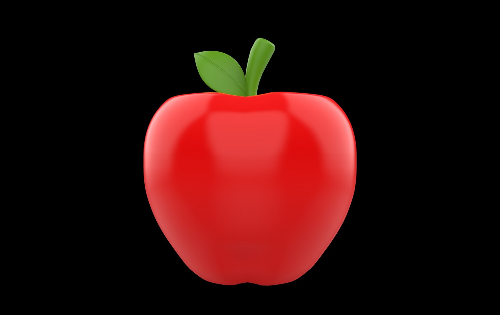 3D Apple Low-poly 3D Model - TurboSquid 2338681