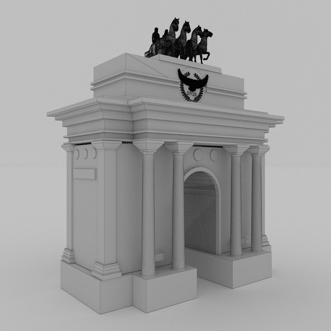3D Roman Monument 4K Model - TurboSquid 2243786