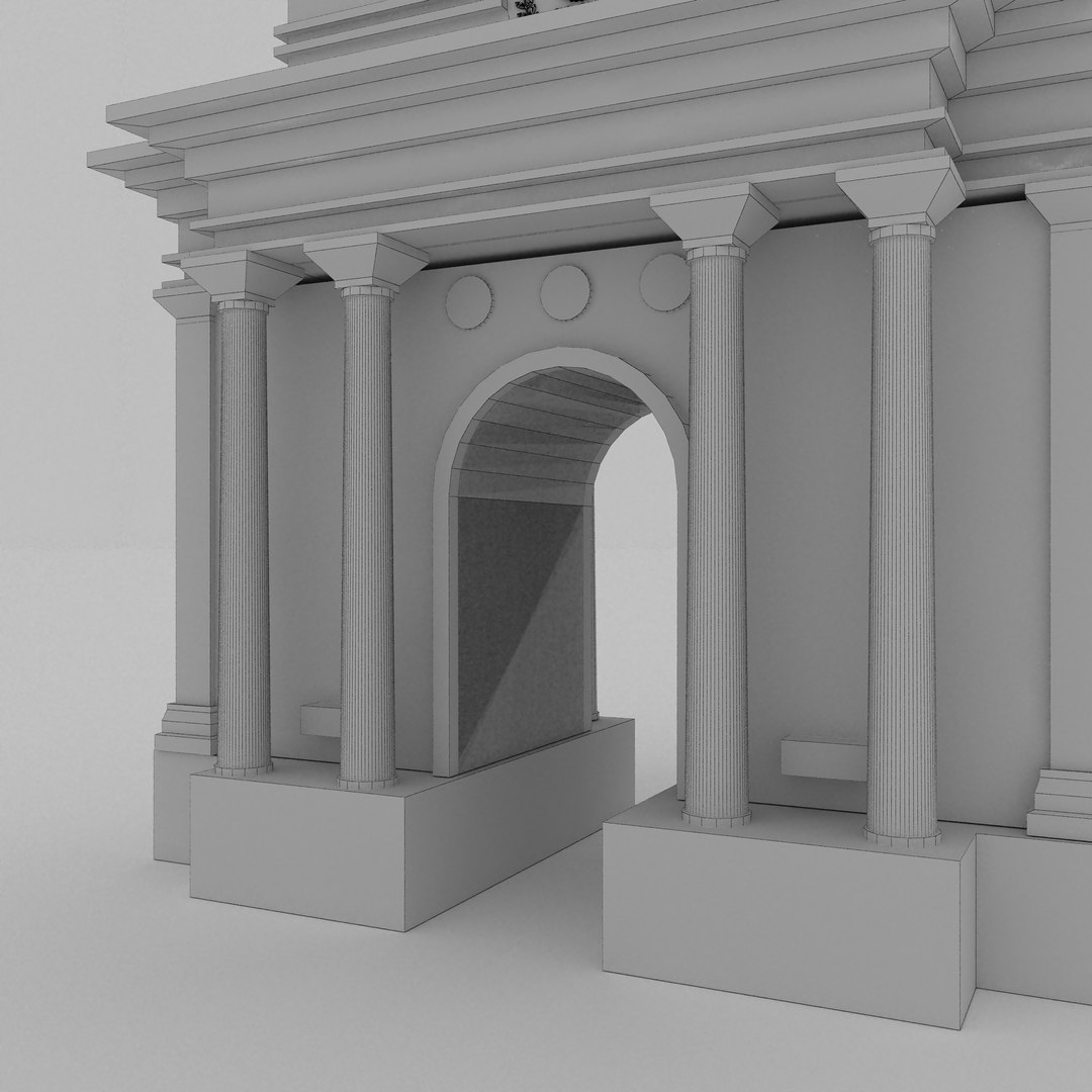 3D Roman Monument 4K Model - TurboSquid 2243786