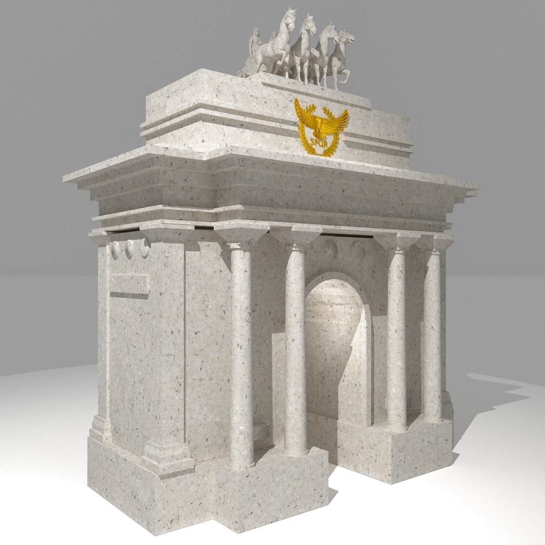 3D Roman Monument 4K Model - TurboSquid 2243786
