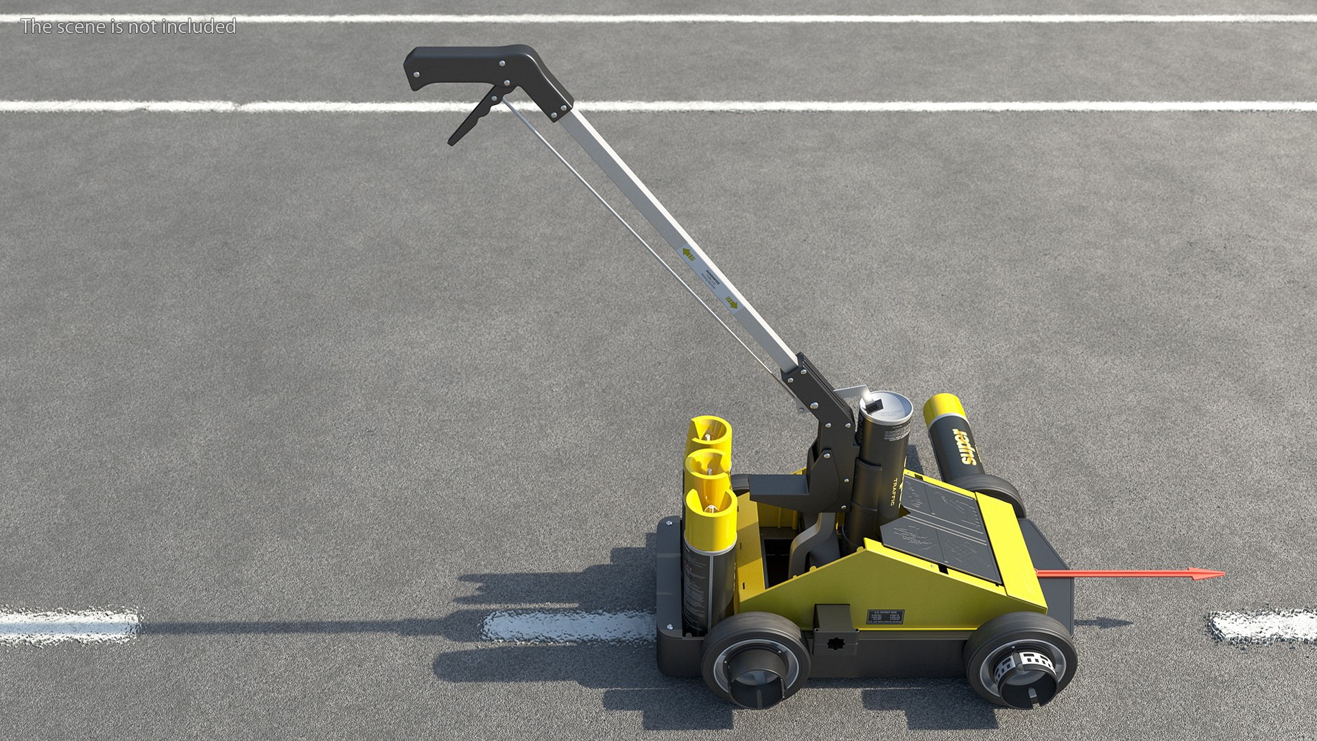Traffic line stripping machine 3D - TurboSquid 1654935
