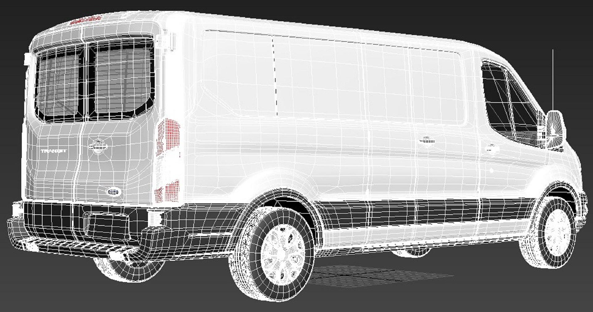 2013 2014 van transit 3d model