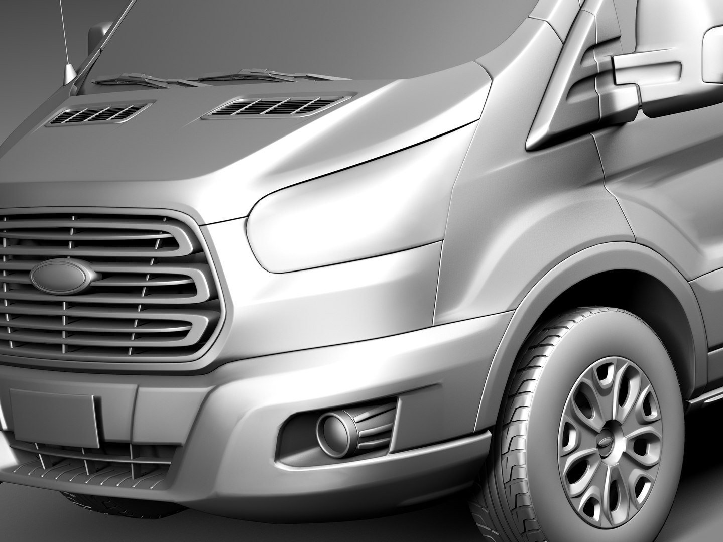 2013 2014 van transit 3d model