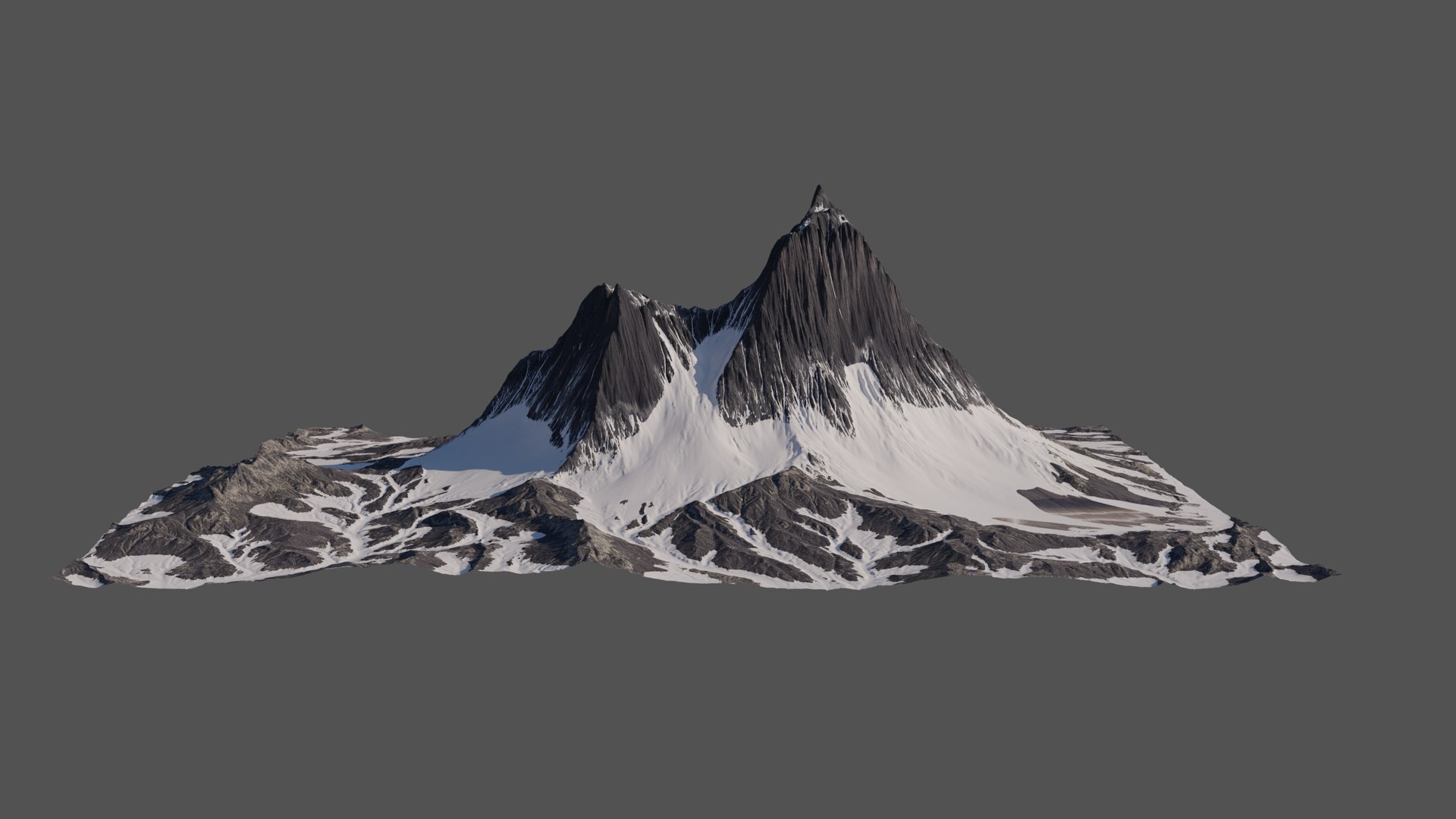 8K Detailed Mountain Landscape 3D Model - TurboSquid 1809257