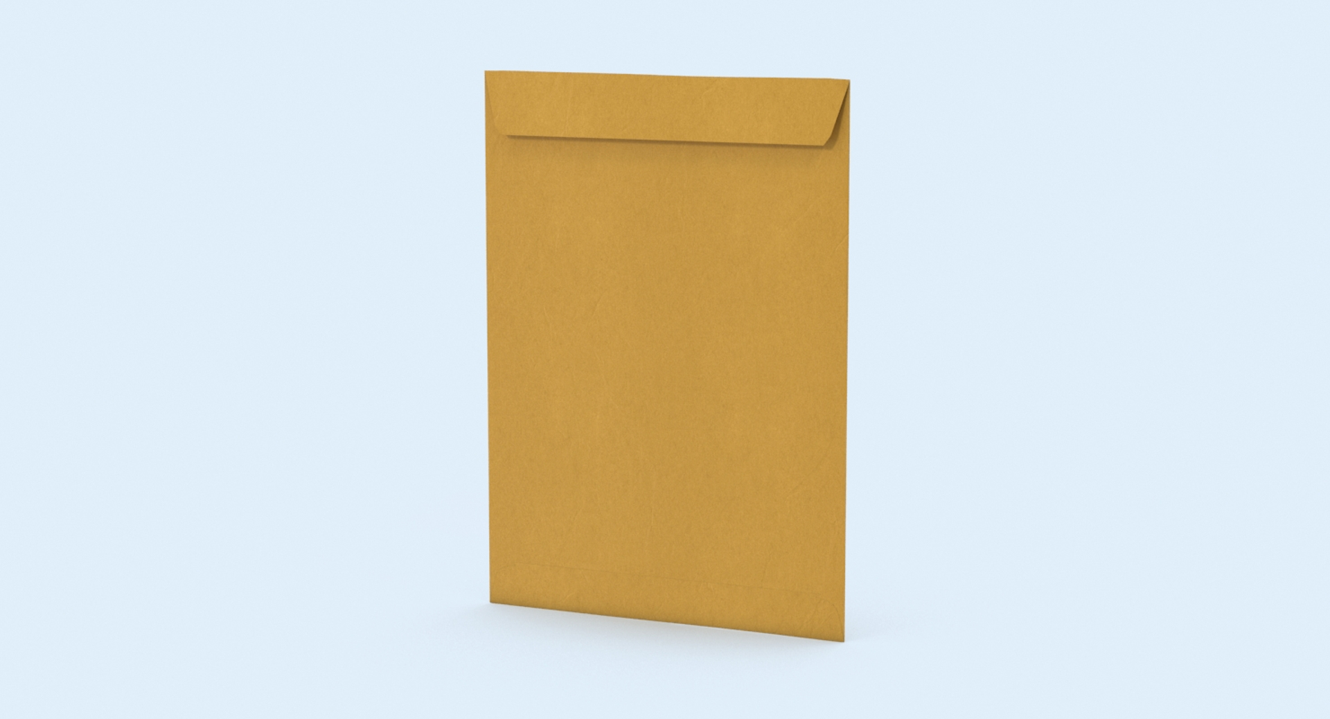 3d yellow envelope 02 model