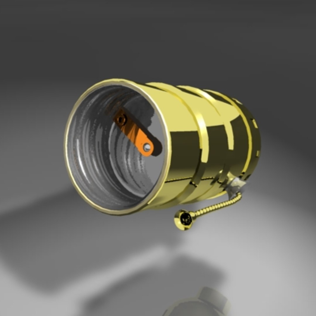 3d Light Bulb Sockets Model