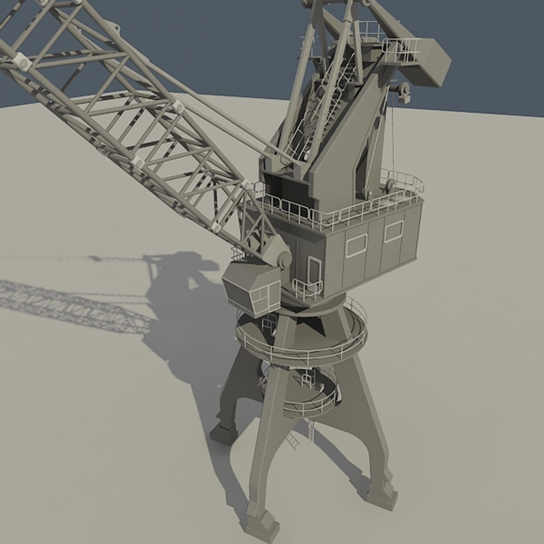 Crane Port 3d Model