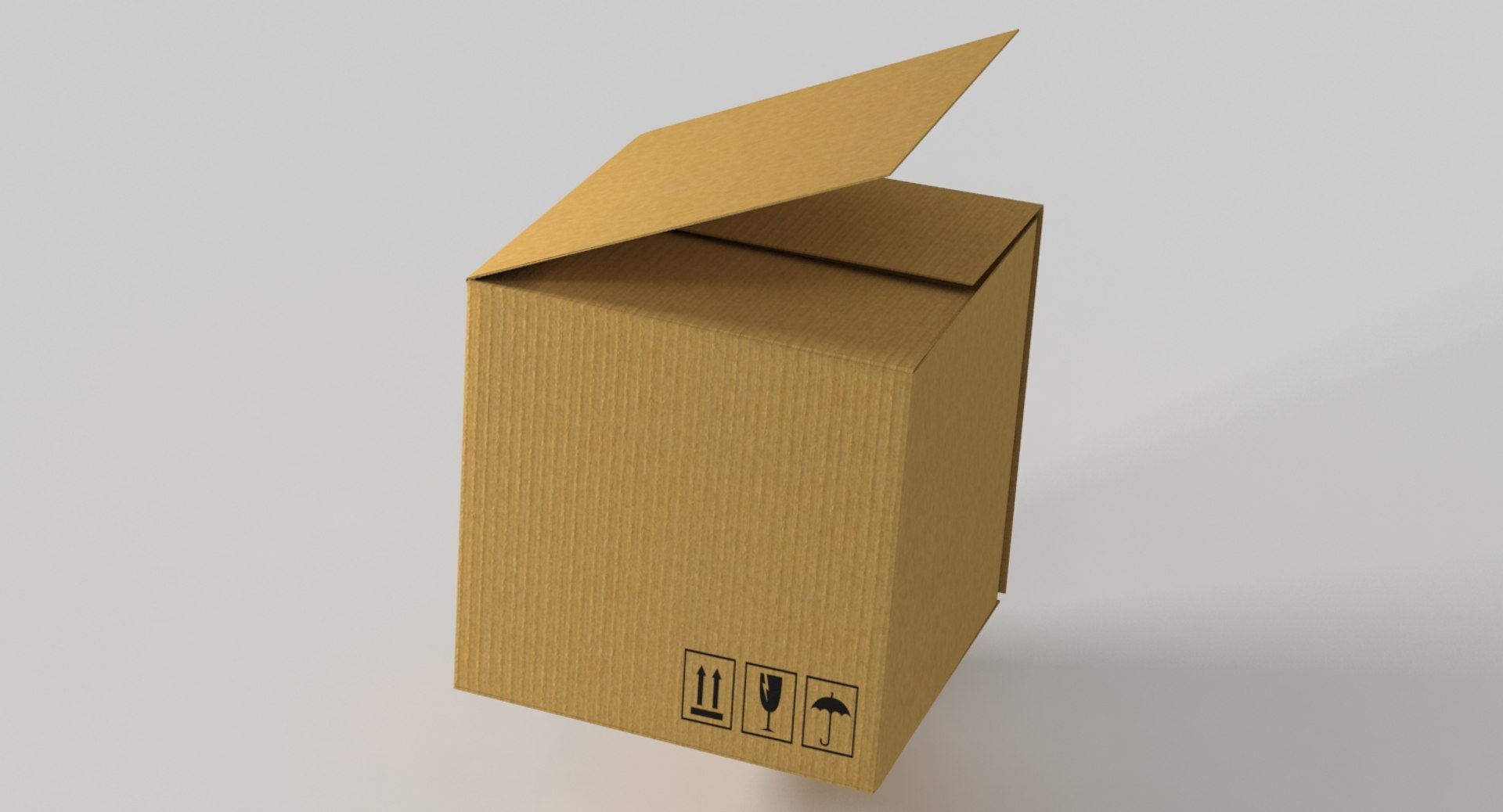 Carton Box 3D Model - TurboSquid 1334917