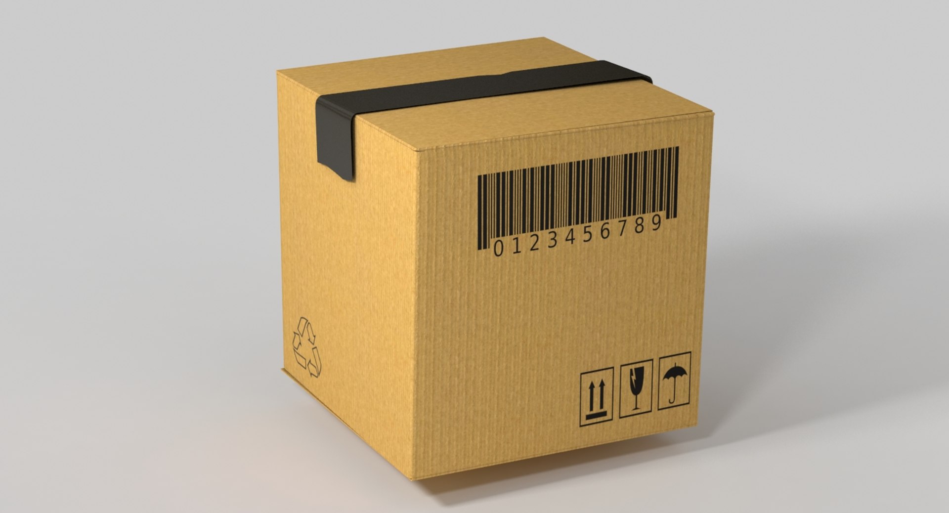Carton Box 3D Model - TurboSquid 1334917