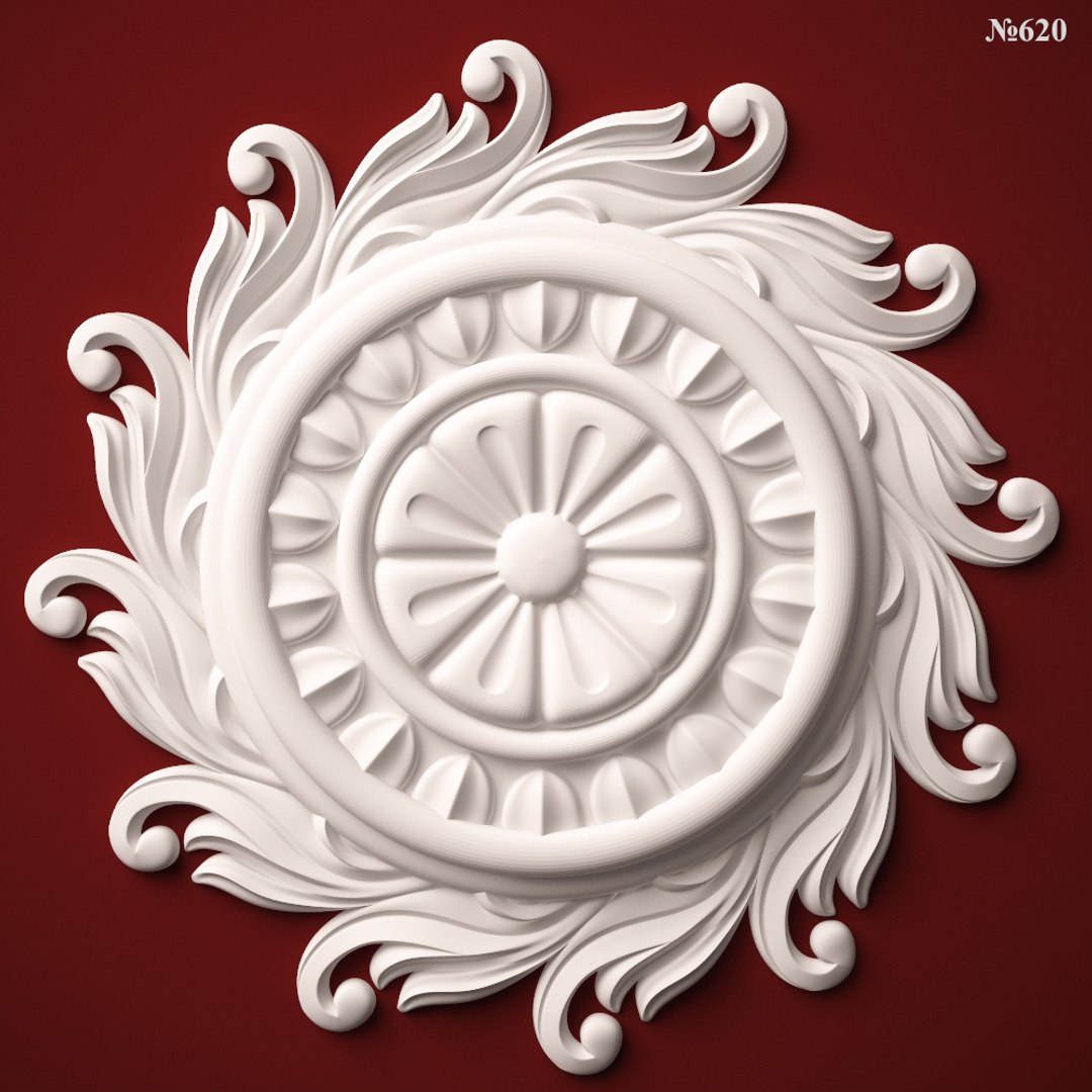 Decor Element Rosette Stl 3d Model
