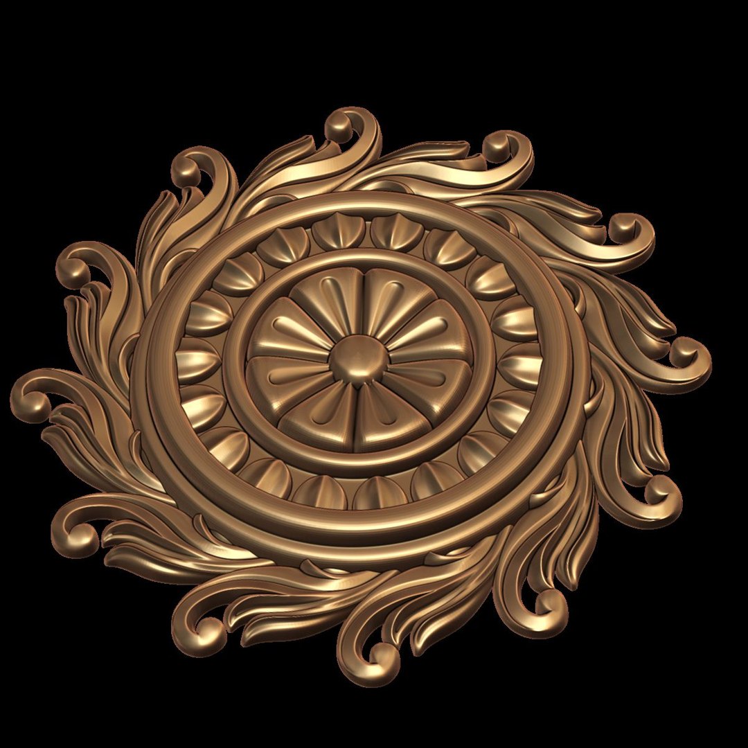 Decor Element Rosette Stl 3d Model