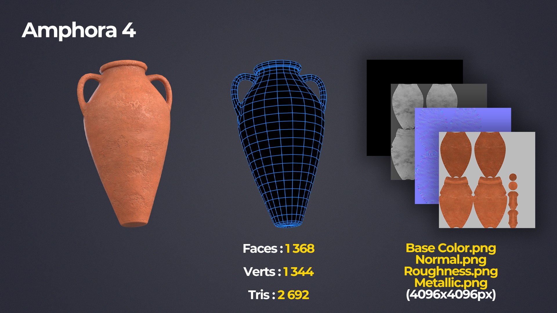 3D Model Amphora Pack - TurboSquid 2270274
