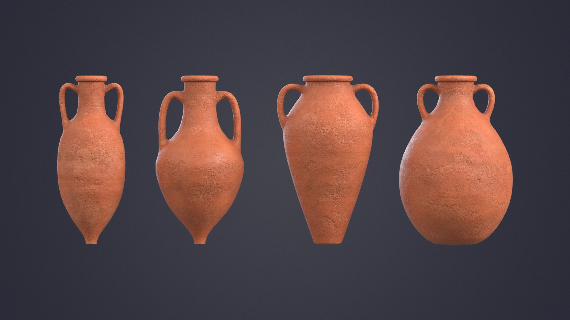3D Model Amphora Pack - TurboSquid 2270274