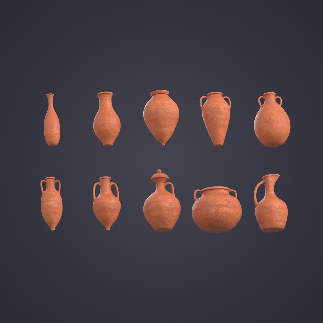 3D Model Amphora Pack - TurboSquid 2270274
