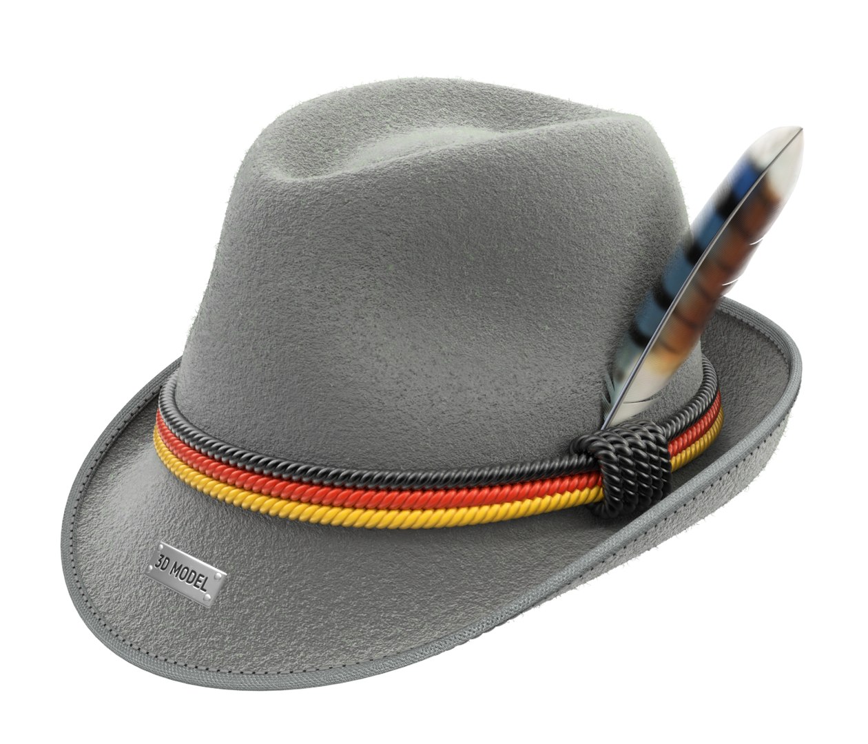 3D Traditional German Hat Model - TurboSquid 1942015