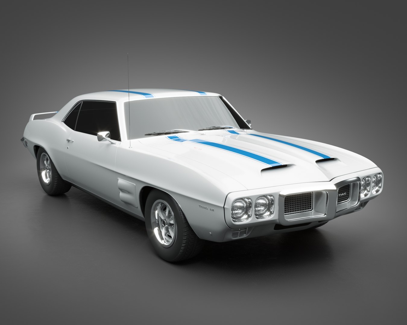 3D 1969 Pontiac Firebird Trans Am Model - TurboSquid 1741104