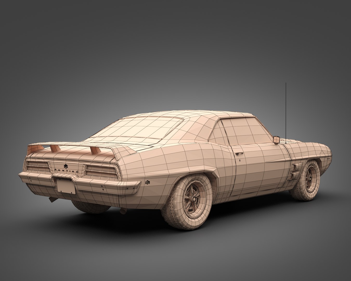 3D 1969 Pontiac Firebird Trans Am Model - TurboSquid 1741104