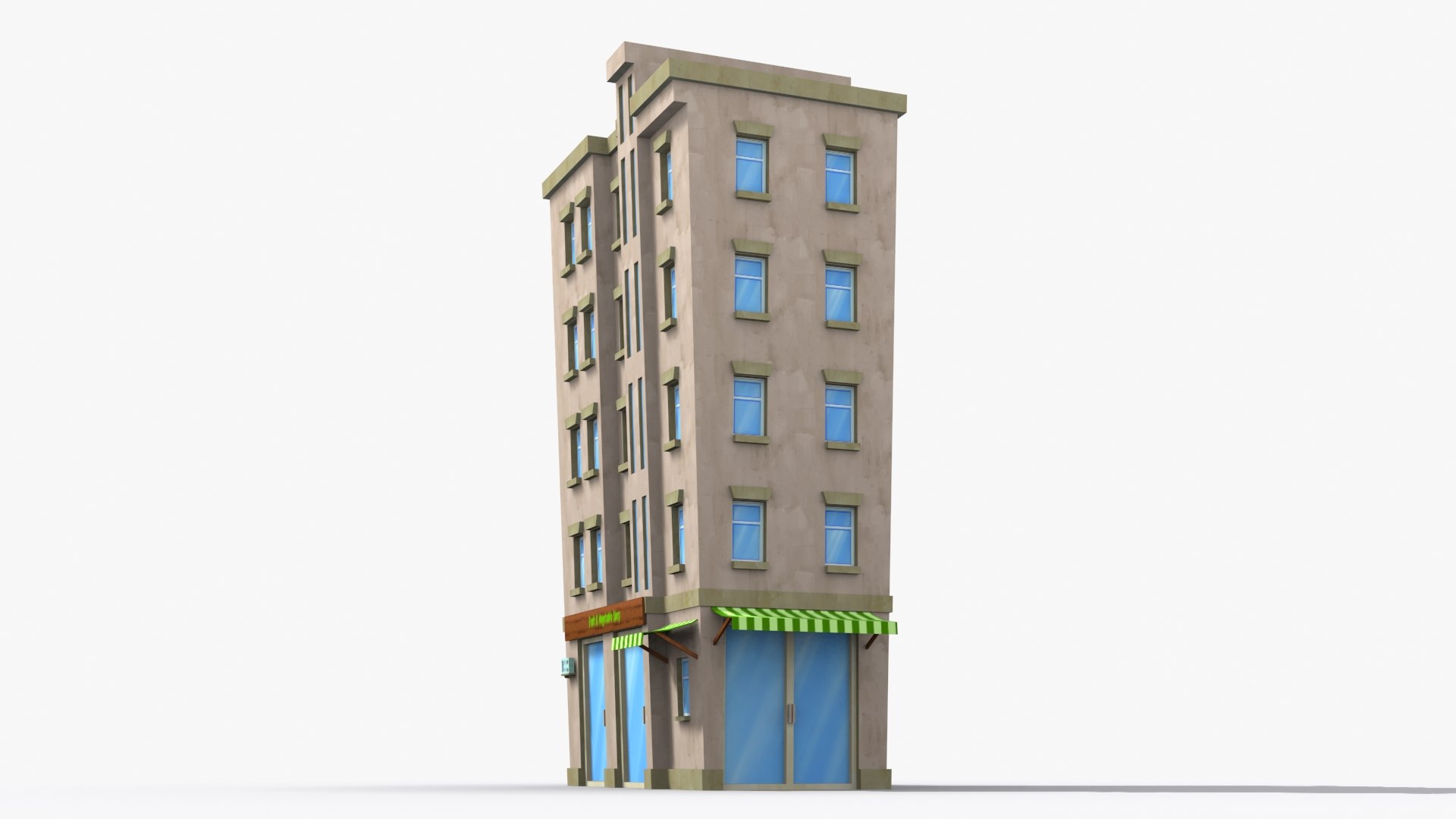 3D Cartoon Building x25 - TurboSquid 1833149