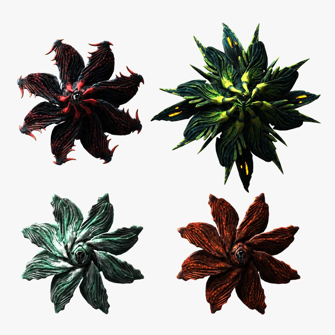 3D Thargoid Interceptors Model - TurboSquid 1730248